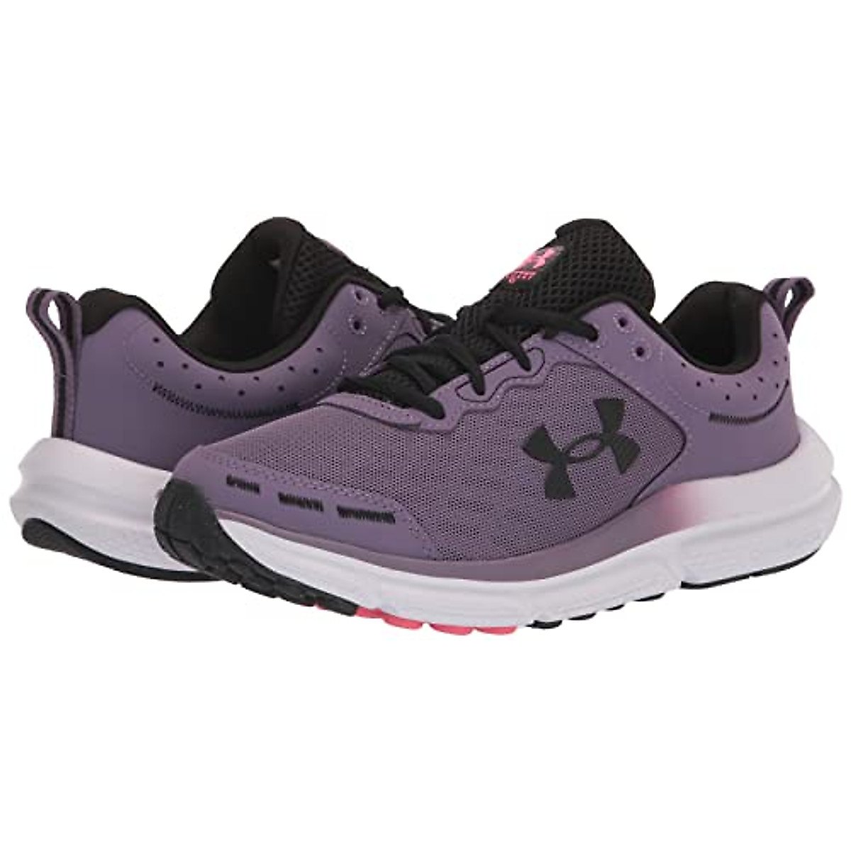 Under Armour Women's Charged Assert 10, (500) Retro Purple/Retro Purple/Black, 8, US