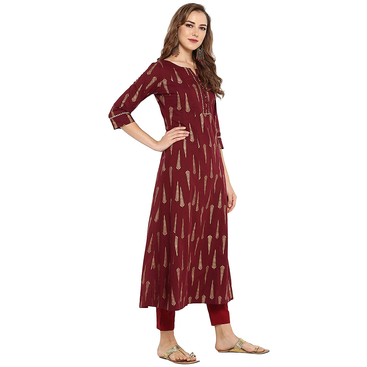 Janasya Indian Women's Tunic Tops Cotton Kurti for Women