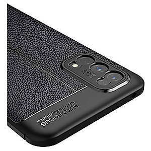 GUOQING for Oppo Realme 7 Pro Case,Shockproof High Impact Tough Rubber Rugged Hybrid Case Protective Anti-Shock Shatter-Resistant Mobile Phone CaseLeather Texture (Color : Black)