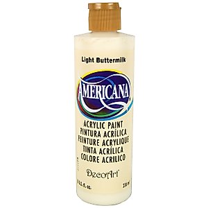 DecoArt DA164-9 Americana Acrylics, 8-Ounce,Light Buttermilk