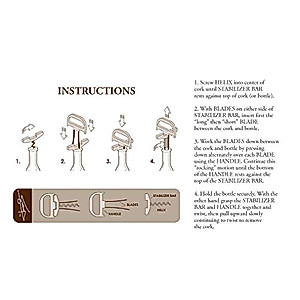 The Durand® two part device to successfully remove older and fragile wine corks whole and intact.
