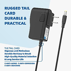 6V AC Power Adapter for iTouchless Automatic Sensor Trash Cans 2.5 to 23 Gallon, 6.4Ft Long Power Cord Supply, for iTouchless Trash Can Parts, 13 Gallon Trash Can Ac Adapter Power Cord