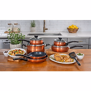 Paula Deen PD12PASSBK 12 Piece Cookware Set Black