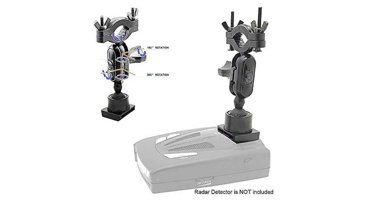 Universal Radar Detector Mount for Rear View Mirrors
