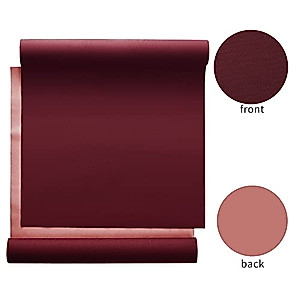 Wooqu Book Cloth, Fabric Surface and Paper Backed, Easy to Use, Strong, 17x29”, for Book Binding, Dark Red