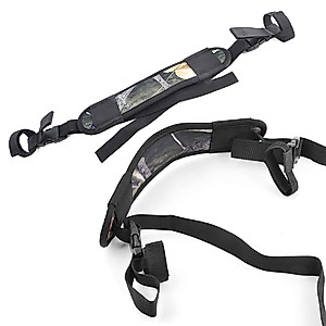 SHARROW Compound Bow Sling Archery Carrying Shoulder Strap Holder Compound Bow Accessories for Outdoor Hunting (camo)