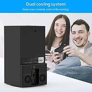 Cooling Fan for Xbox Series X, External USB Cooler Cooling System with USB Hub Port for Xbox Series X Console