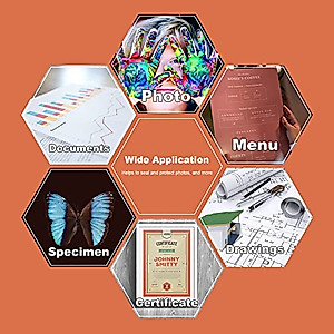 FungLam Laminating Sheets, 8.9 x 11.4-Inches Thermal Laminating Pouches, 3 mil Thick, 500-Pack, Clear