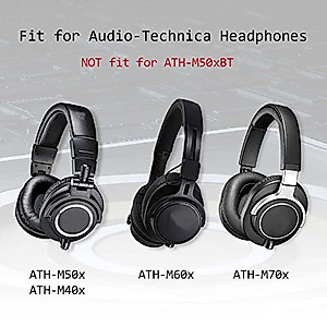 MJKOR Replacement Cable Compatible with Audio Technica ATH-M50x, ATH-M40x, ATH-M60x, ATH-M70x Headphones(4.92ft, Black)