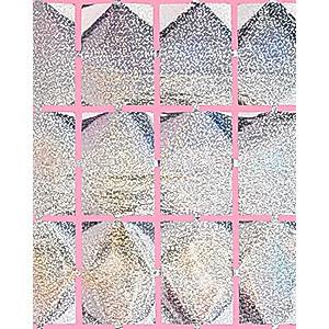xo, Fetti Party Decorations Silver Iridescent Square Foil Curtain - Set of 2 | New Years Eve 2023, Bachelorette Backdrop, Wedding, Square Birthday Photo Booth