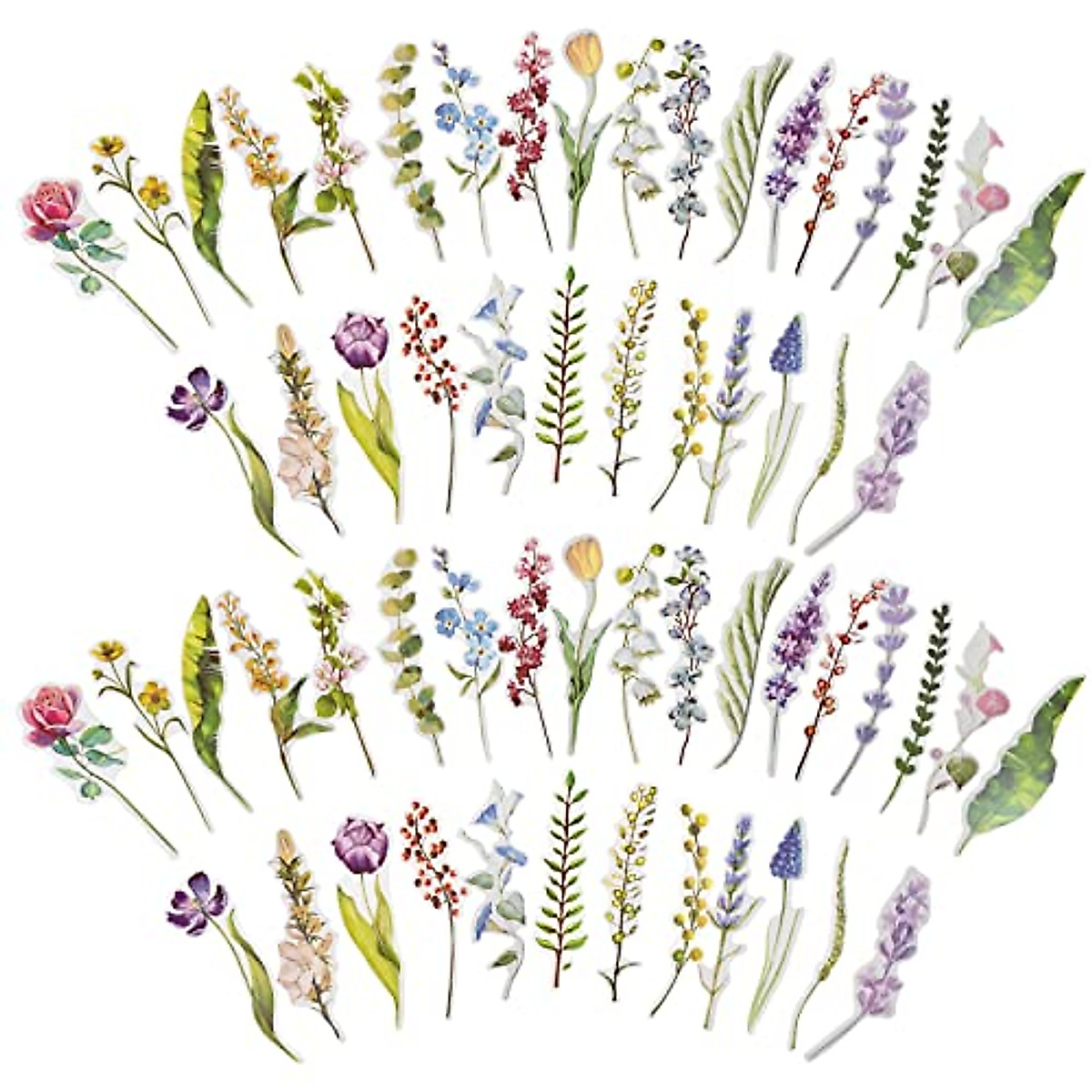 NEWEST 60 Pieces Colorful Flower Bookmarks, Paper Bookmark Card Sets Page Markers for Students Reading, 30 Designs