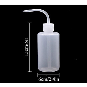 Hatonseyan Wash Bottles - 2pcs 250ml Safety Wash Bottle Watering Tools, Economy Plastic Squeeze Bottle for Medical Label Tattoo Supplies Green Soap Cleaning Washing Bottle