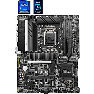 MSI Z590-A PRO ProSeries Computer Gaming Motherboard (ATX, 11th/10th Gen Intel Core, LGA 1200 Socket, DDR4, PCIe 4, M.2 Slots, USB 3.2 Gen 2, 2.5G LAN, DP/HDMI) Intel PC Motherboards (Renewed)