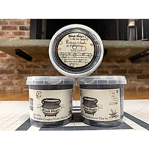 The Foamory Moldable Cosplay Foam Clay (300g Black) High Density Air Dry Clay, EVA Foam Sands Paints Easily, Non-Toxic Safe for Kids, Adults & Crafts