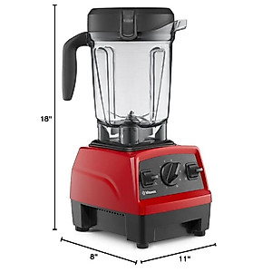 Vitamix Explorian Blender, Professional-Grade, 64 oz. Low-Profile Container, Red (Renewed Premium)