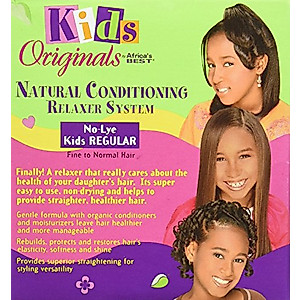 Originals by Africa's Best Kids Natural Conditioning Relaxer System With Scalpguard (Regular Kit) Fortified and Enriched with Our Special Herbal Blend, Protect and Strengthen Your Child’s Hair
