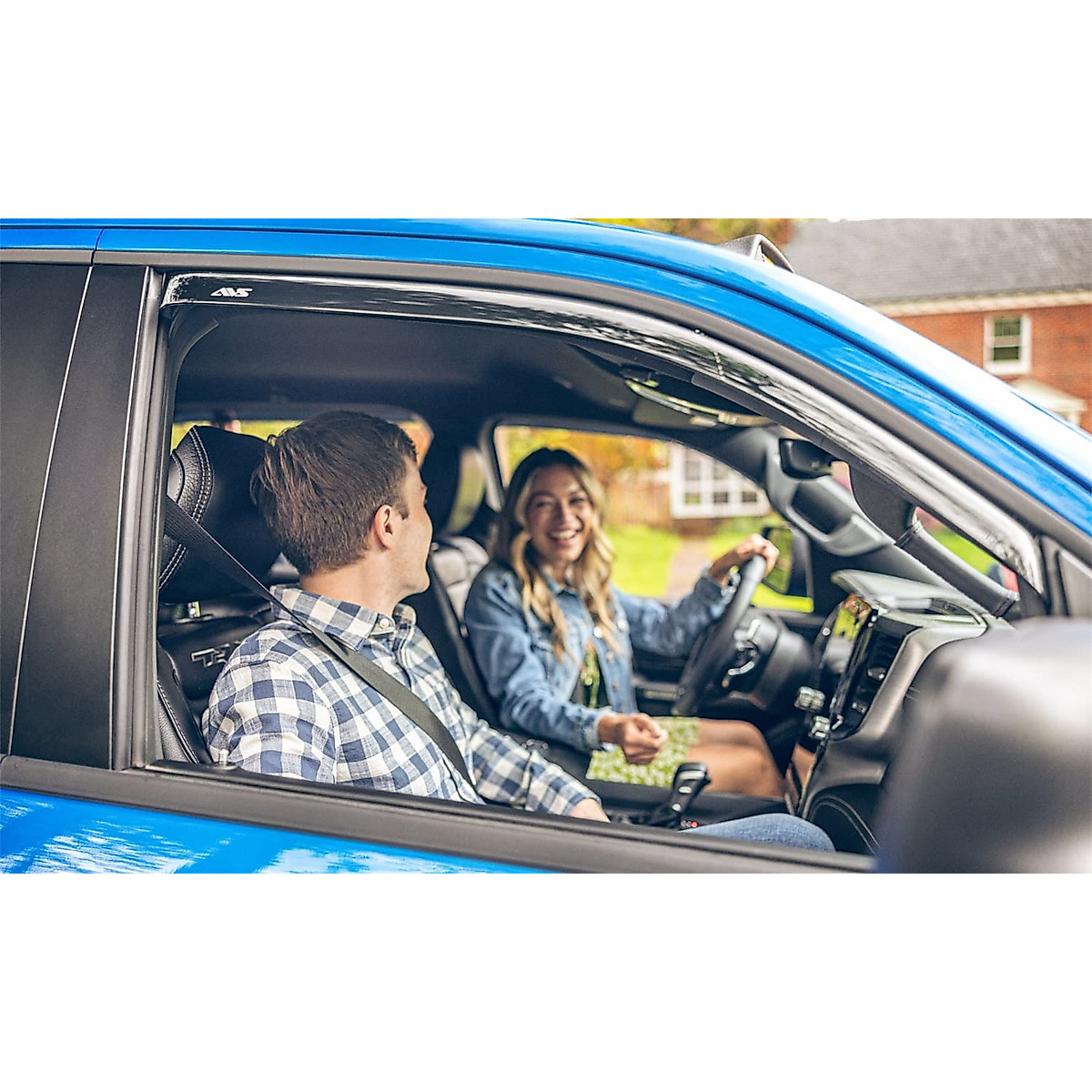 Auto Ventshade [AVS] In-Channel Ventvisor / Rain Guards | Fits 2009 - 2019 Ford Flex- Smoke, 4 pcs. | 194079