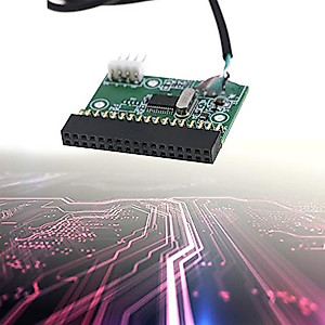 KOOBOOK 1Pcs 1.44MB 3.5" Floppy Drive Connector 34 PIN 34P to USB Cable Adapter PCB Board with Power Cable