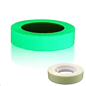 DUOFIRE Glow in The Dark Tape, Luminous Tape Sticker,9.84' Length x 0.47" Width (1.2cmx300cm) High Luminance Glow Removable Waterproof Photoluminescent Glow in The Dark Safety Tape