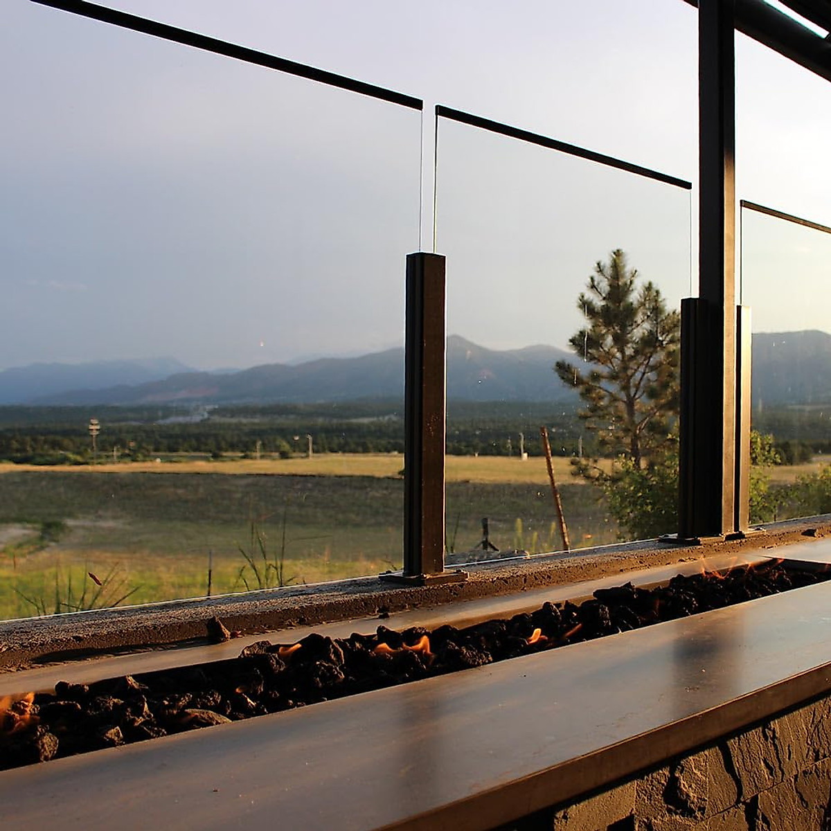 Firegear Line of Fire Match Light Ignition Gas Fire Pit Burner Kit with Drop Pan, 72x16-Inch Pan, 69x10-Inch H Burner, Natural Gas (LOF-7216HMT-N)