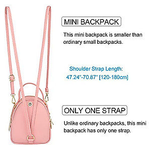 Backpack Purse for Women, Aeeque Leather Ladies Shoulder Bag Crossbody Phone Bags Handbags Girls Black Mini Backpacks Clutch Wallet for Samsung Galaxy J3 J7 S9 S8 Plus Note 9 8 iPhone XR 8 7 6S Huawei