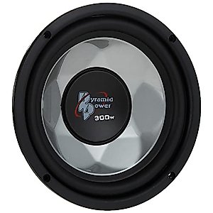 Pyramid 6" Car Audio Speaker Subwoofer - 300 Watt High Power Bass Surround Sound Stereo Subwoofer Speaker System w/ Molded P.P. Cone, 86 dB, 4Ohm, 40 oz Magnet,1 inch KAPTON Voice Coil -PW677X,Black