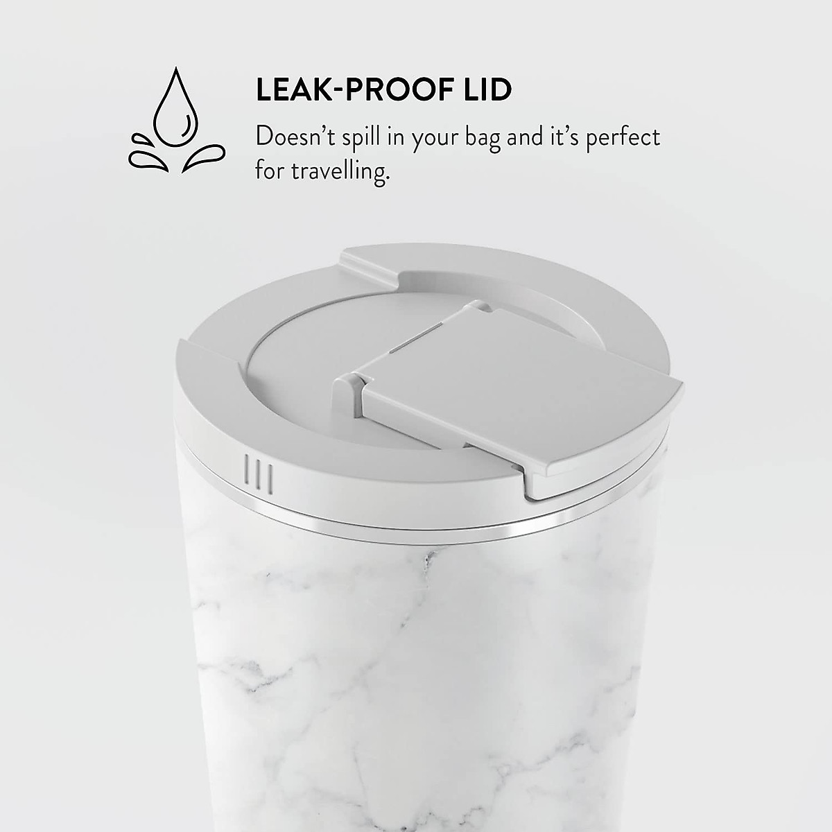 BURGA Travel Coffee Mug (16oz) – Spill-Proof, Secure-Seal Insulated Coffee Mug – Scratch-Resistant, Stainless Steel Travel Mug Stays Hot or Cold – Anti-Slip Coffee Tumbler – Pink Travel Mug