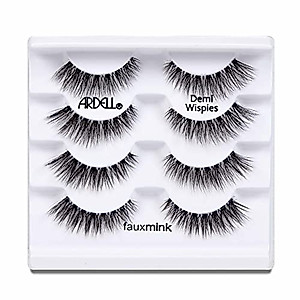 Ardell False Lashes Faux Mink Demi Wispies Multipack, 1 pk x 4 pairs