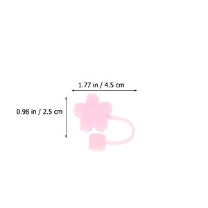 Angoily 8pcs Creative Straw Tips Covers, ReusableStraw Covers Cap, Straw Plugs for 6-8 mm Straws (Random Style)