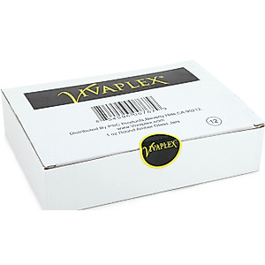 Vivaplex, 12, Amber, 1 oz, Round Glass Jars, with Inner Liners and black Lids