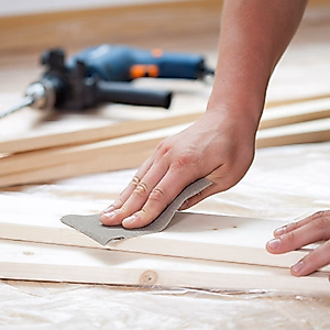 AUSTOR 30 Pieces Wet and Dry Sandpaper Fine Grit 2000 3000 5000 7000 10000 High Grit Sanding Paper Sheets Assortment 9 x 3.6 Inches Abrasive Paper for Automotive Sanding Wood Furniture Finishing