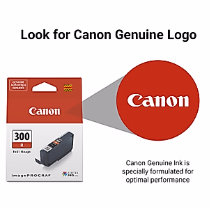 Canon PFI-300 Lucia PRO Ink, Red, Compatible to imagePROGRAF PRO-300 Printer