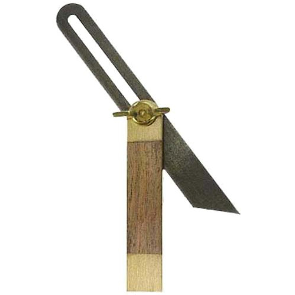 Wedge 4.5" Mini Sliding Bevel | Stainless Steel Blade & Brass Locking Mechanism | Accurately Measure Angles with Ease