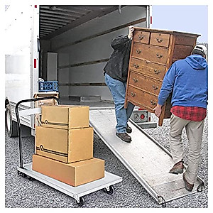 Generic Platform Trucks Hand Trucks Luggage Cart Trolley, Carts with Wheels Moving, Stands Platform Trucks (Color : 36 x 24 x 32.5 inch)