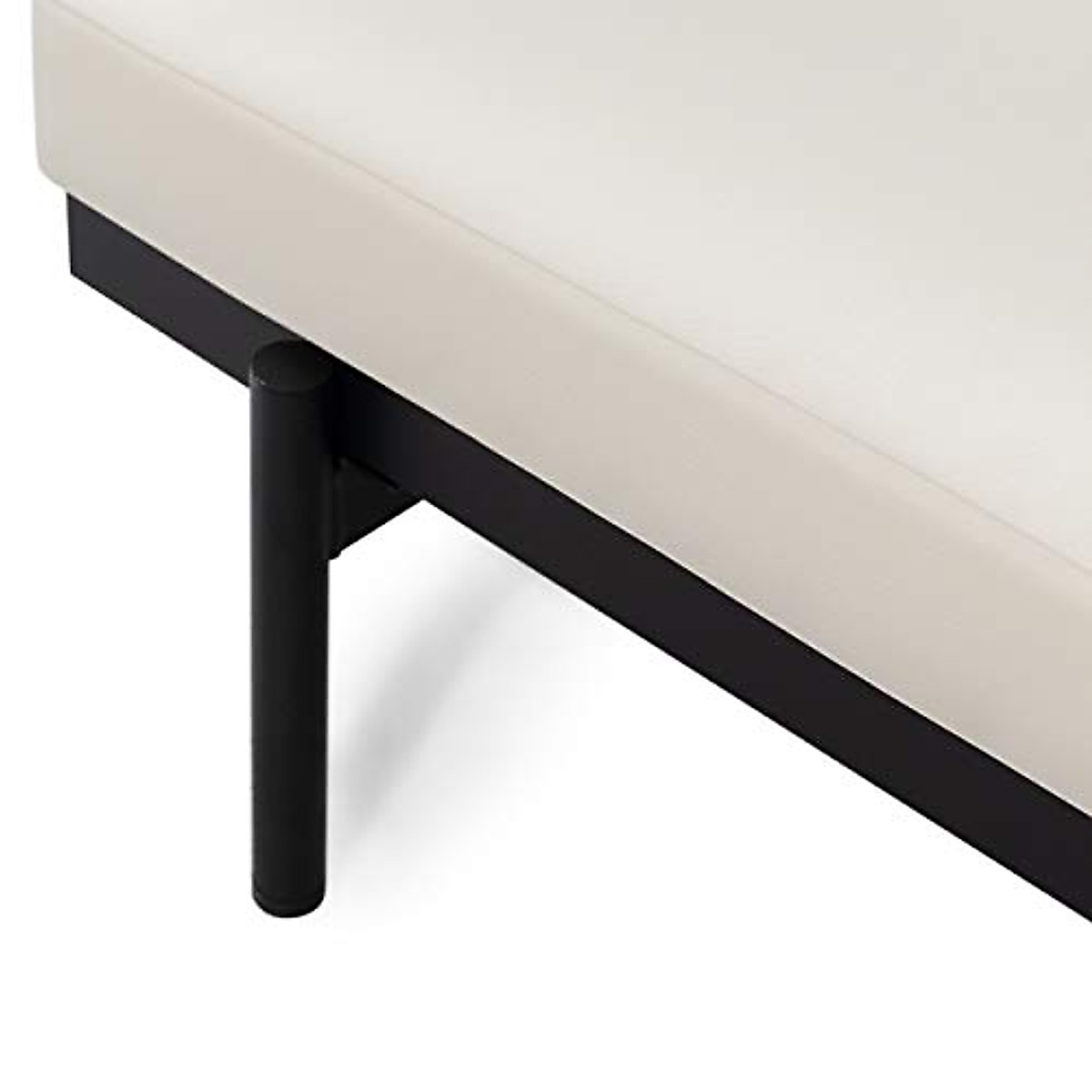 Christopher Knight Home Theo Outdoor Conversation Sets, Cream + Black Metal + Teak