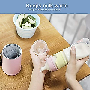 AIKEBAO Heating Constant Temperature Baby Glass bottles5oz,Portable/Formula Bottles/Automatic Mixing/Bottle for Formula/Baby Formula Bottle