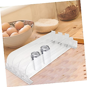 FONDOTIN 3pcs Shelf Pusher Soda Rack Can Organizer Slide Out Drink Shelves Drink Organizer for Fridge Clear Plastic Water Bottles Dispenser Plastic Display Stands Pusher Machine