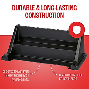 Cambro 8RS8110 Versa Black 8-Bin Organizer Rack Case of 1