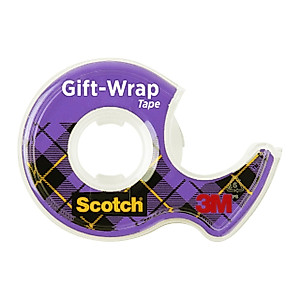 Scotch Gift Wrap Tape, 6 Rolls, The Go-To Tape for the Holidays, 3/4 x 650 Inches, Dispensered (615-GW)