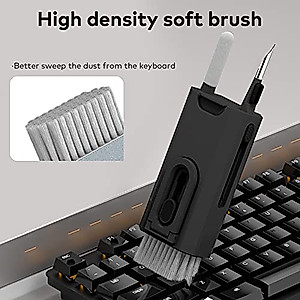8 in 1 Electronic Cleaning kit - Keyboard Cleaner, Keyboard Cleaning Kit, Laptop Cleaner, Laptop Cleaning Kit, Electronic Cleaner Kit for Airpods Pro/Laptop/Phone(Give Away a Flannel Cloth) Black
