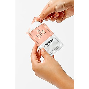 Woo More Play Freshies: All-Natural Feminine Intimacy Towelette Wipes with Coconut Water and Aloe Vera, Promotes Feminine Health & Helps Alleviate Irritation - Vegan and Cruelty Free, 20ct