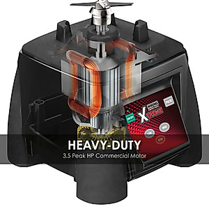 Waring Commercial MX1050XTS 3.5 HP Blender with Electronic Keypad Controls, Pulse Feature and a 64 oz. Stainless Steel Container, 120V, 5-15 Phase Plug