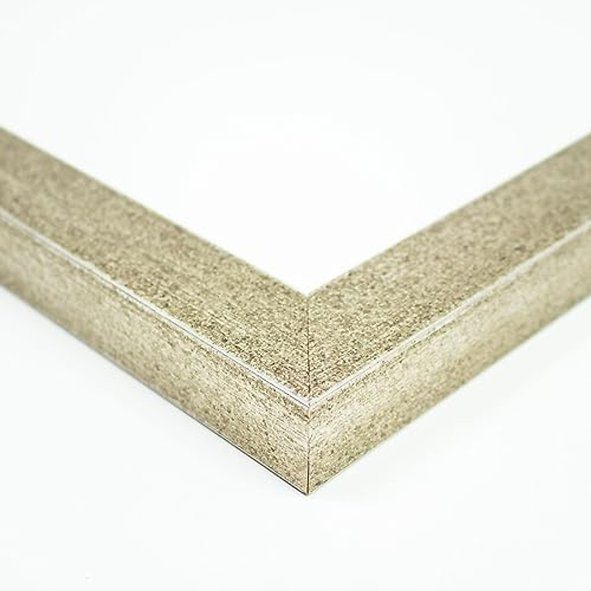 9x22 Frame Silver Solid Wood Picture Frame Width 1.25 Inches | Interior Frame Depth 0.75 Inches | Akilah Contemporary Photo Frame Complete with UV Acrylic, Foam Board Backing & Hanging Hardware