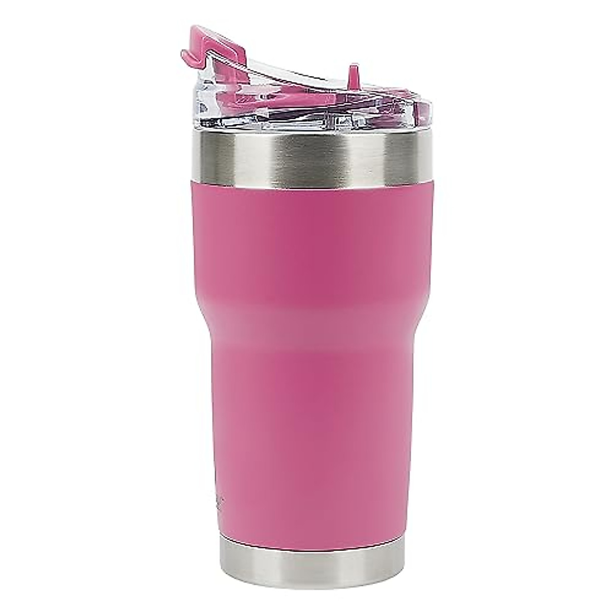 Pelican Hydration Pelican Traveler™ 22 oz Vacuum Insulated Tumbler - Stainless Steel Double Wall Travel with Dual Lid, Powder Coated Insulated Coffee Mug For Hot Cold Drinks, Orchid