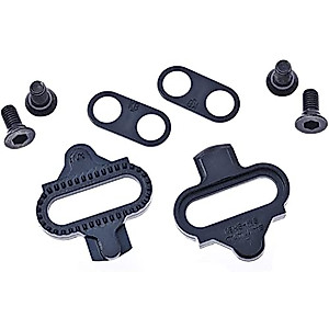 SHIMANO unisex adult Sh-51 Without Plate replacement cycling cleats, Black, One Size US