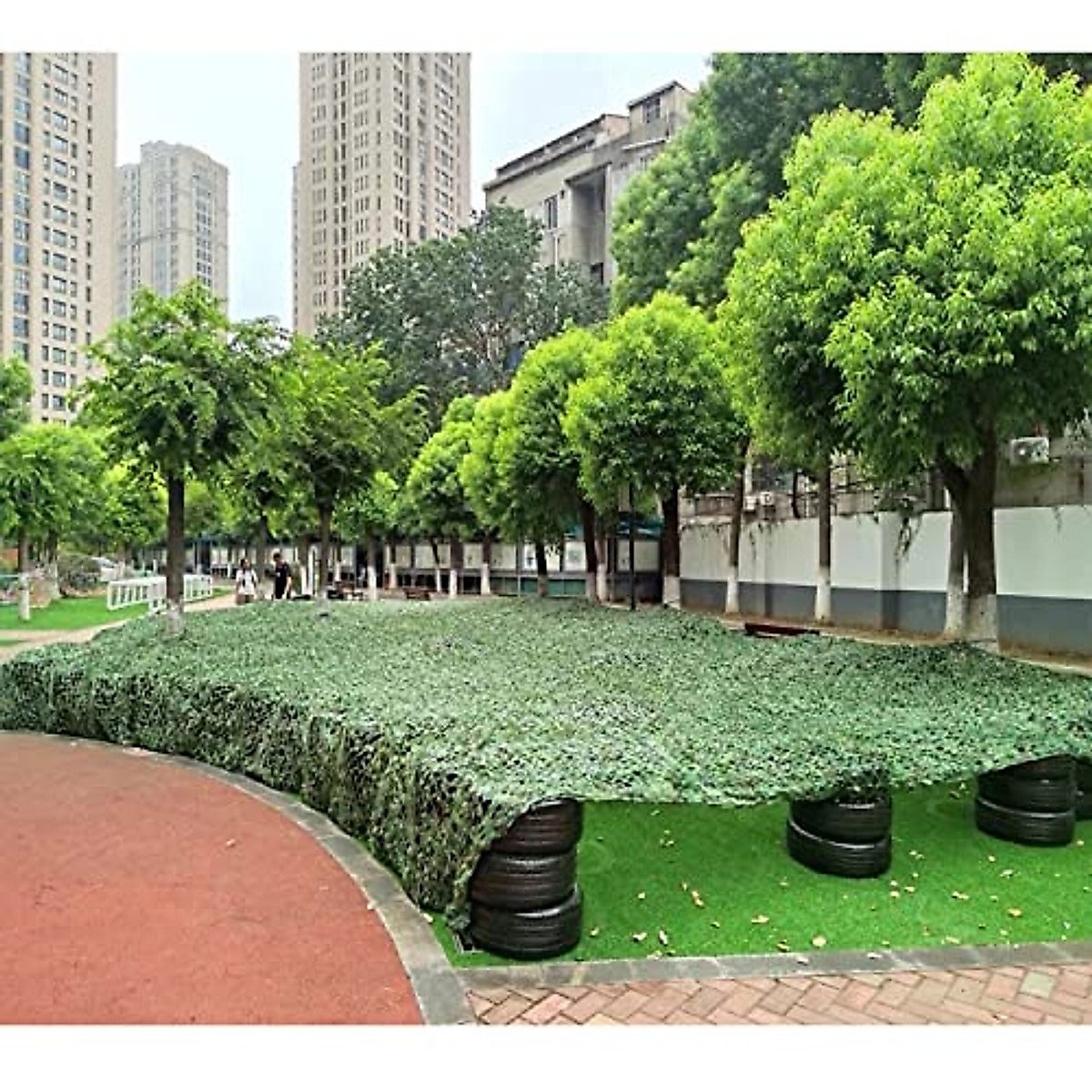 ORAMAI Woodland Camouflage Net,Camouflage Netting with Nylon Mesh Backing,Lightweight Sunshade Durable,Military Camo Net,Blinds Great for Outdoor Camping Decoration Hunting Blinds