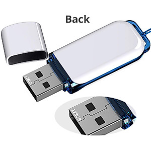 MOSDART 128GB USB 2.0 Flash Drive 2 Pack 128 GB exFAT Thumb Drives Jump Drive Memory Stick with LED Light and Lanyards for Storage and Backup