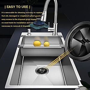 Garbage Disposal Splash Guard Collar Sink Baffle Cover Kitchen Disposal Replacement Waste Food Disposal Accessories Part for Whirlaway, Waste King, Sinkmaster and GE Models (3 1/8 Inch in Diameter)