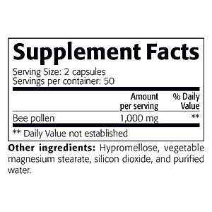 NEW ROOTS HERBAL Bee Pollen 1000mg (100 Count) | All Natural Bee Pollen Capsule Supplement | Rich in Minerals, Vitamins & Essential Amino Acids for Antioxidant Support and Bee Vitality | Non-GMO