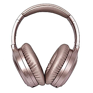 Toshiba Noise Cancelling Bluetooth Headphones | Wireless Over Ear Headphones | Bluetooth Headset with Microphone | 20 Hours of Talk & Music Time | 33 FT Operating Range | RZE-BT1200H(PN)